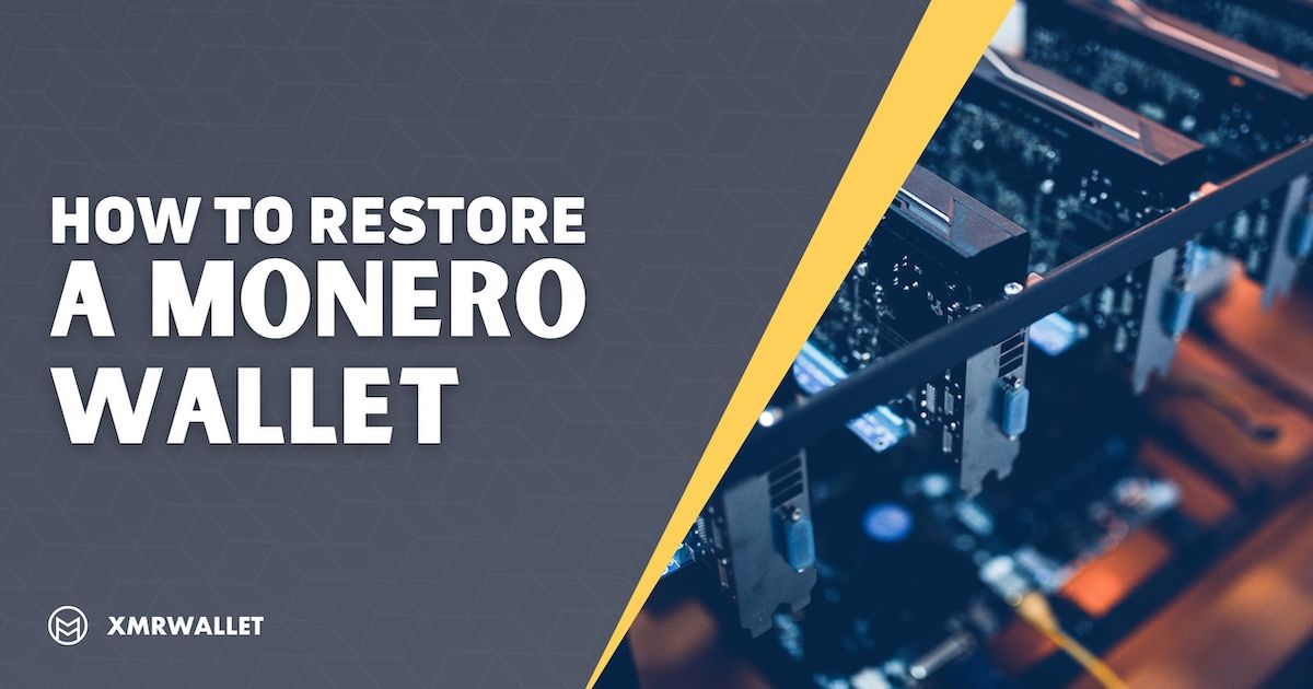 How to Restore a Monero (XMR) Wallet | Based on Monero GUI